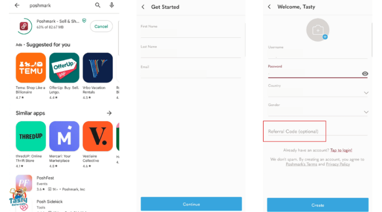 $10 Poshmark Referral Code + $10 Sign up Bonus [2025] Tasty Referrals