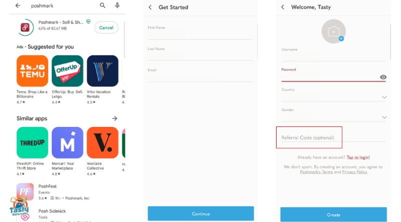 $10 Poshmark Referral Code + $10 Sign up Bonus [2025] Tasty Referrals